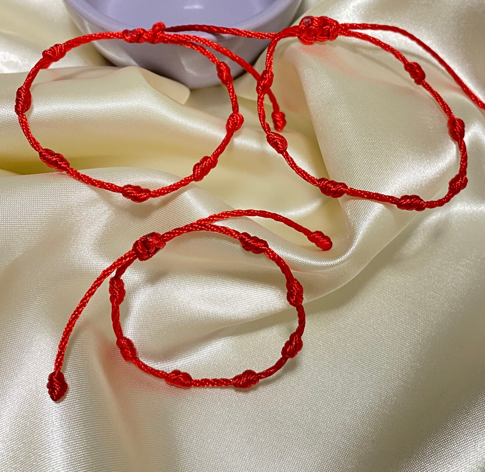 7 Knots Bracelet Family Set, Protection Bracelet, Red Bracelet ...