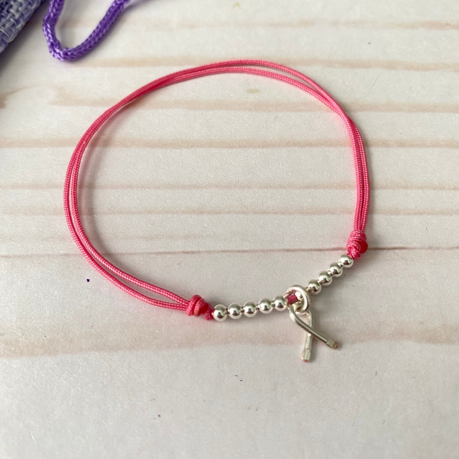 Cancer Awareness Bracelet Hope String Bracelet Cancer - Etsy