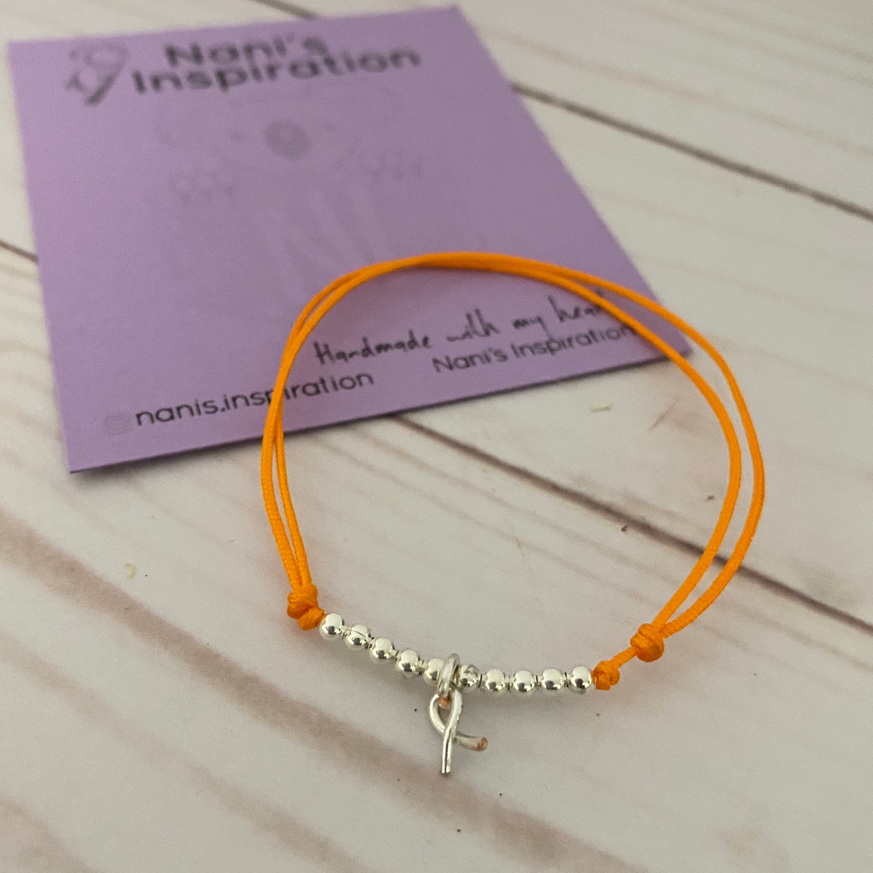 Leukemia Awareness Bracelet Orange String Bracelet Multiple - Etsy Hong ...