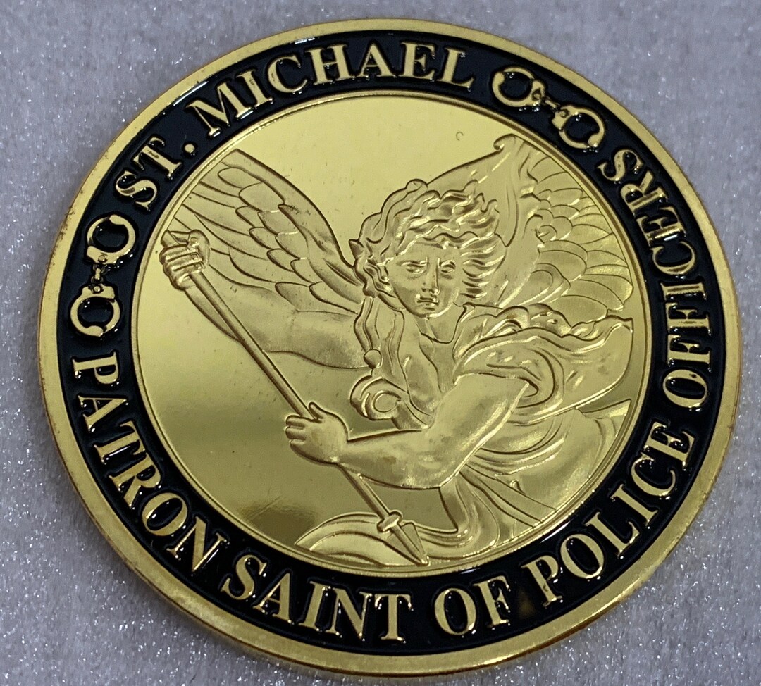Police Officers St Michael Prayer Coin - Etsy