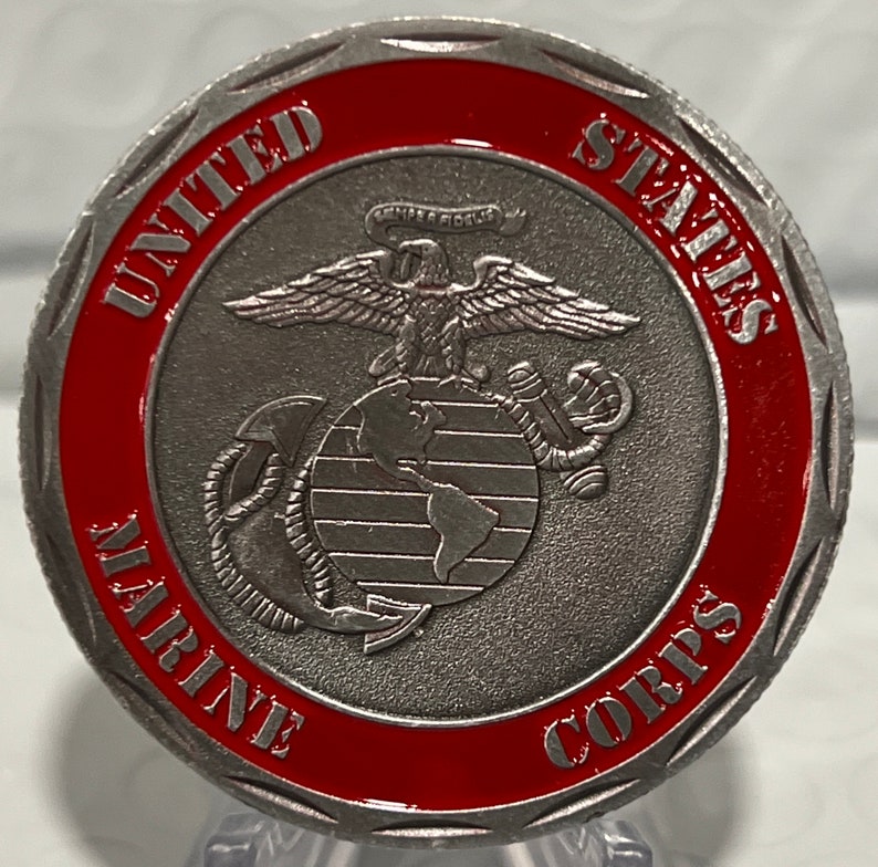 US Marine Commemorative Challenge Coin, Death Smiles Design (40mm) - Etsy
