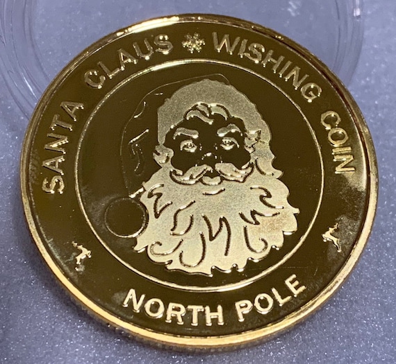 Art & Collectibles Coins & Money Santa Claus Wishing Coin With Reindeer ...