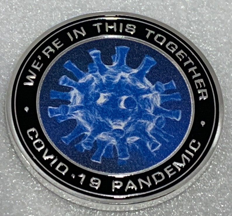 COVID-19 Corona Virus Pandemic Coin Silver - Etsy