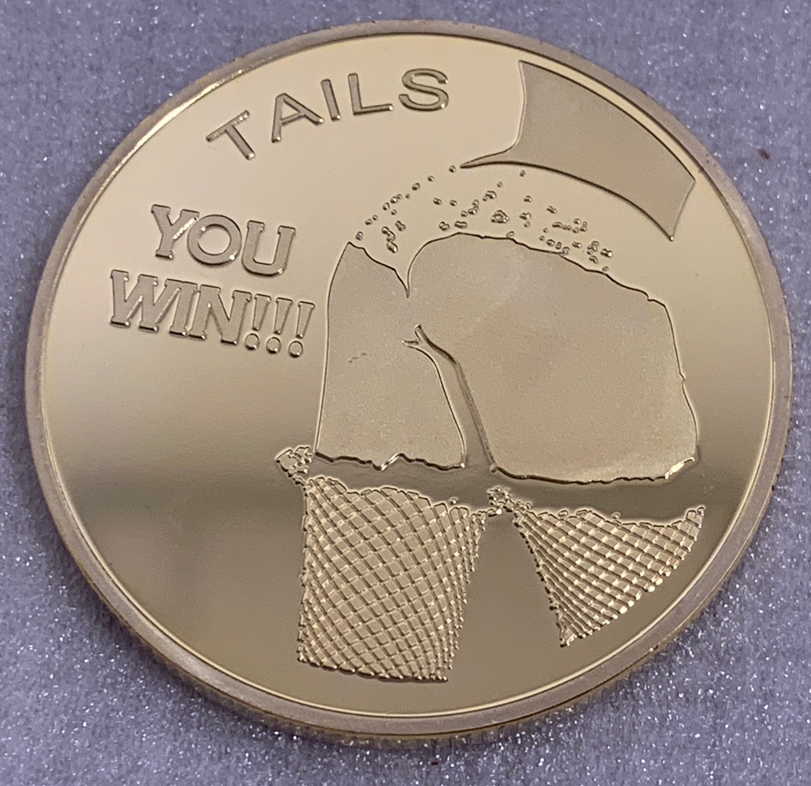 12 Adult Flipping Coins heads You Win Tails You Win 8-gold - Etsy