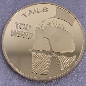 12 Adult Flipping Coins heads You Win Tails You Win 8-gold - Etsy