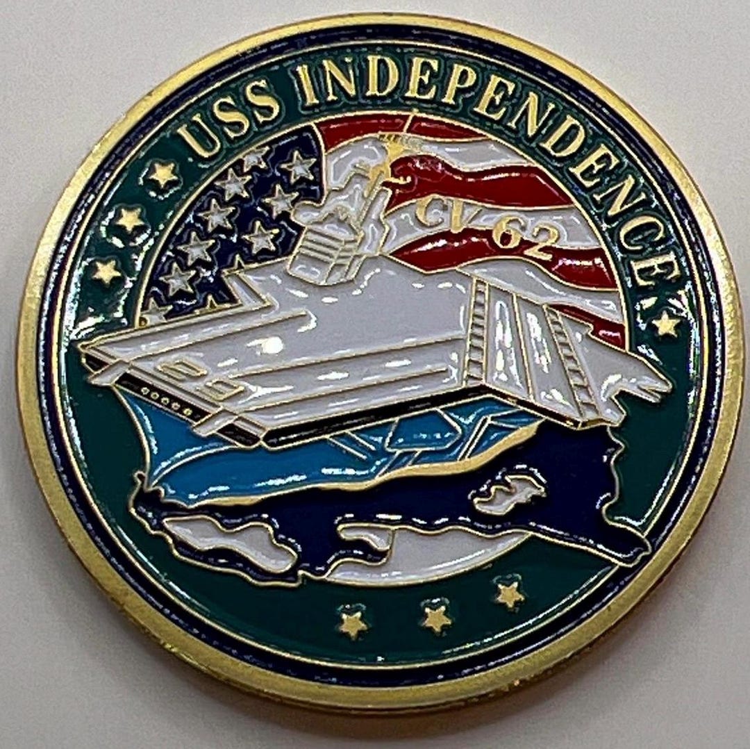 USS Independence CV-62 Challenge Coin, US Navy Veteran Gift (40mm) - Etsy