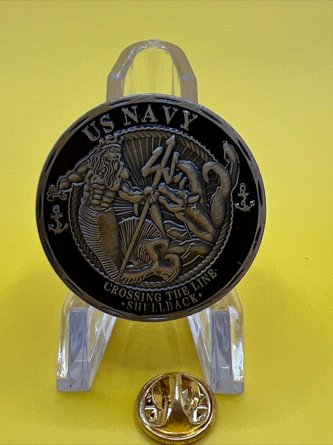 US Navy Shellback Challenge Hat or Lapel Pin. *** Great Gift for a Navy ...