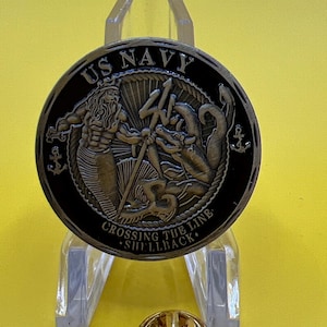 US Navy Shellback Challenge Hat or Lapel Pin. *** Great Gift for a Navy ...