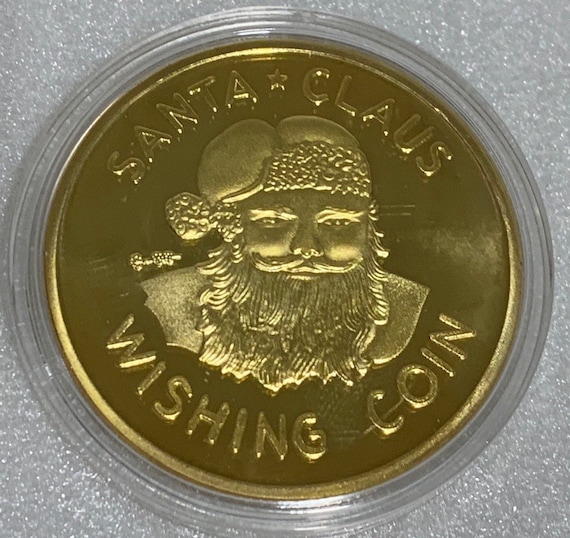 Art & Collectibles Coins & Money Santa Claus Wishing Coin With Reindeer ...
