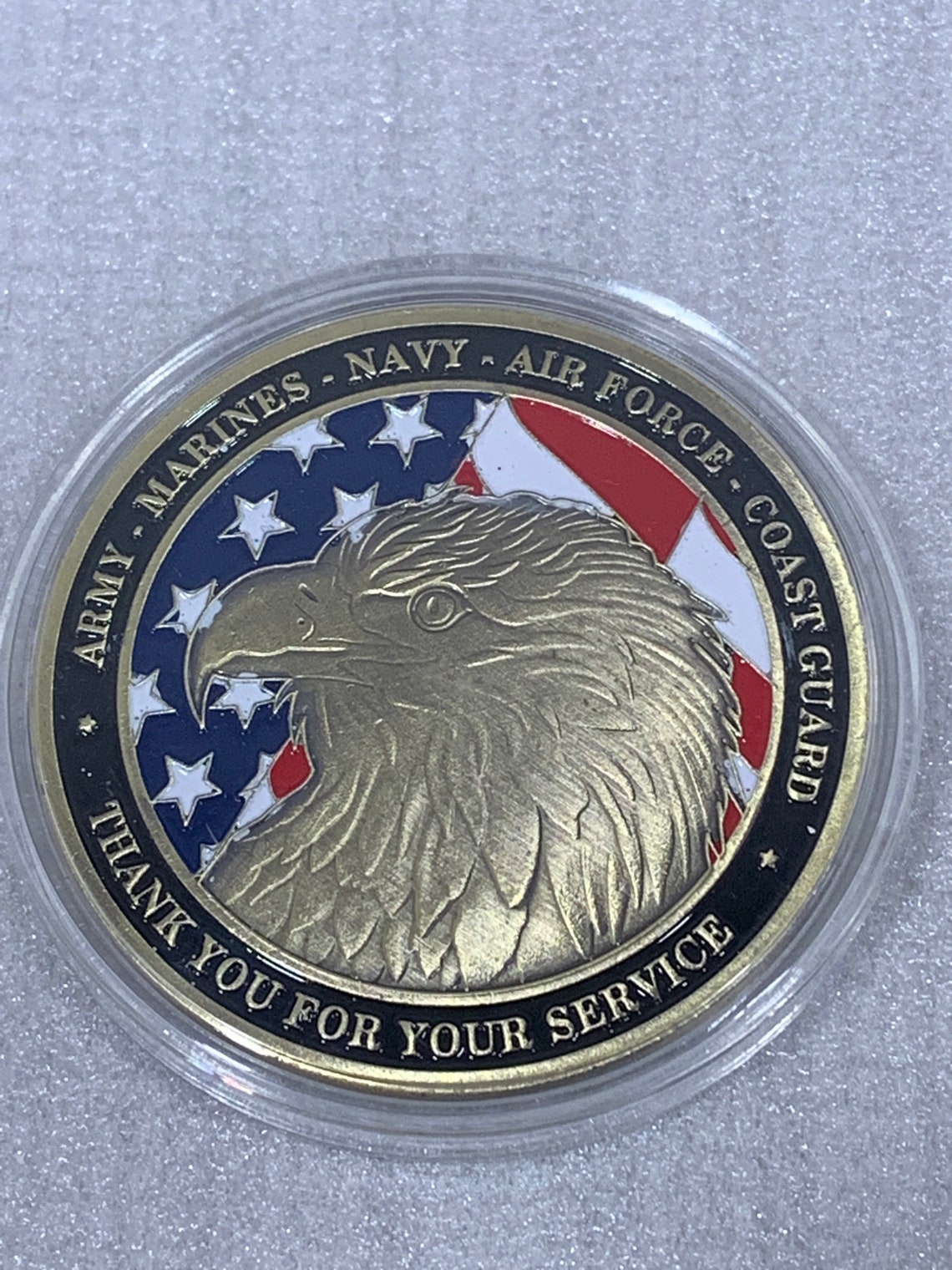 US Military Grateful Nation Thank You for Your Service Coin | Etsy