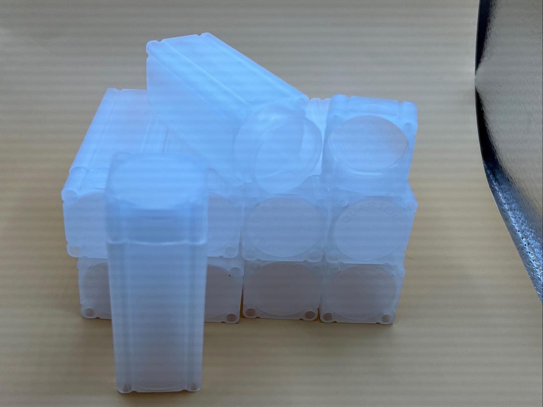 10 New Numis Coin Tubes for American Dime Coin. Tubes With Lids to ...