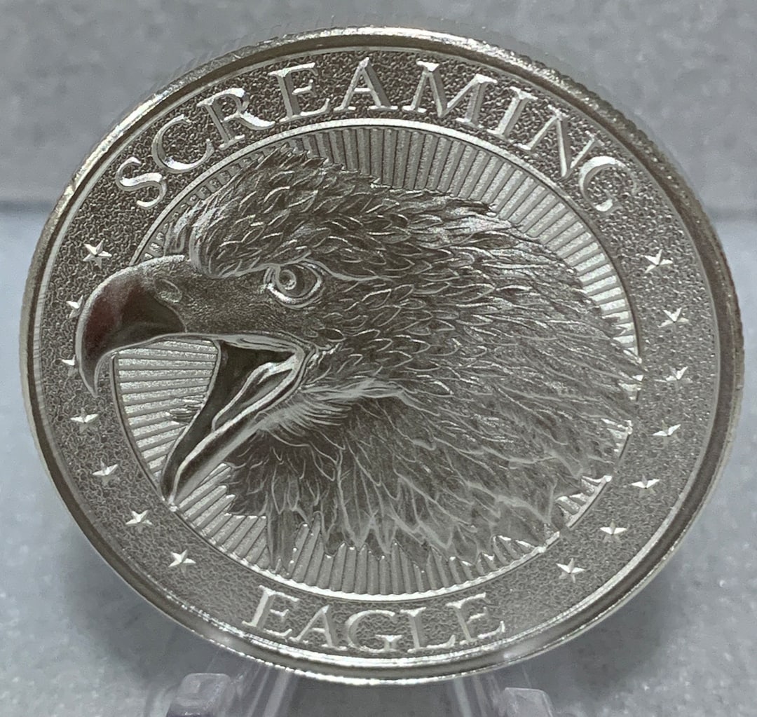 Rare Low Mintage Screaming Silver Eagle / Troy Oz .999 Fine Silver - Etsy