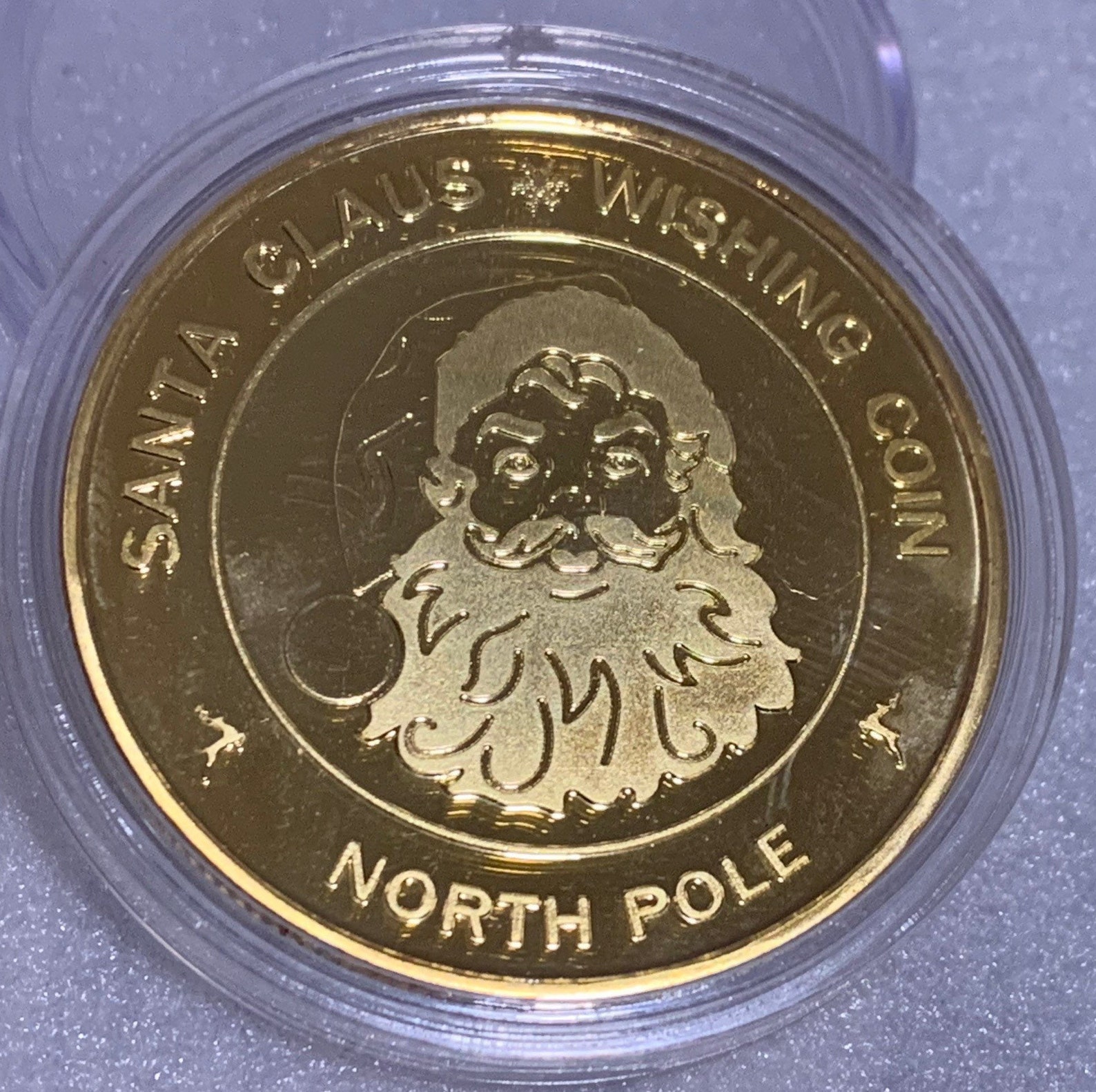 10 Pieces of Santa Claus Wishing Coin North Pole - Etsy