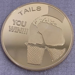 Adult Flipping Coin Set – Heads You Win, Gold & Silver (40mm) - Etsy
