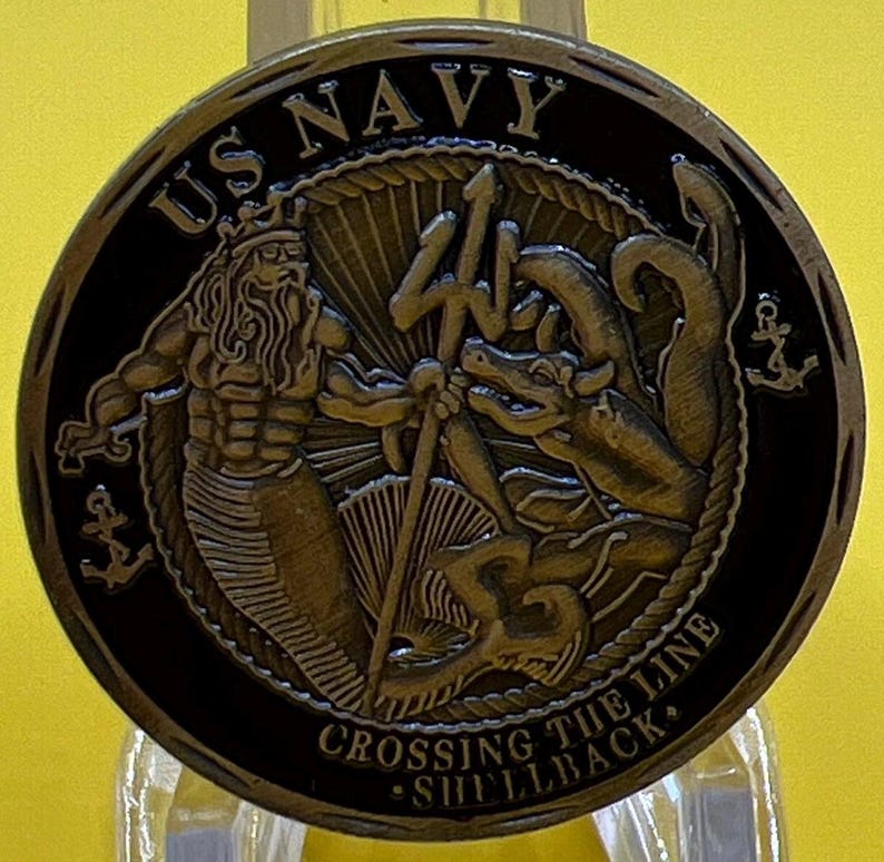 US Navy Shellback Challenge Hat or Lapel Pin. *** Great Gift for a Navy ...