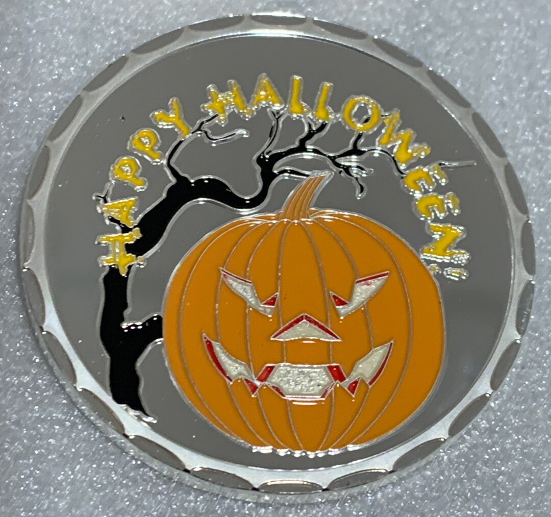 10 Pieces of Happy Halloween Coin Silver Plated and New - Etsy