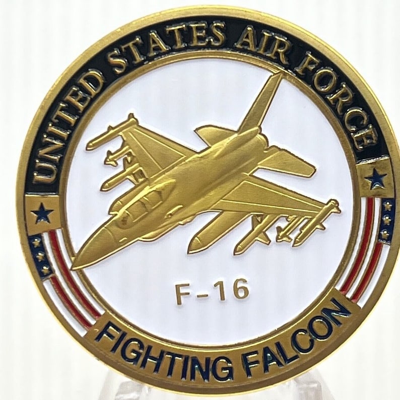 US Air Force F-16 Fighting Falcon Commemorative Challenge Coin - Etsy