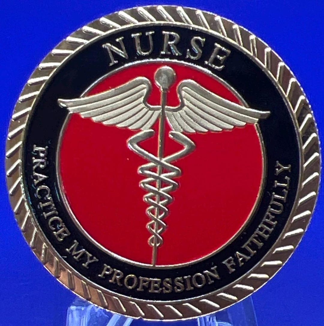 Nurse Challenge Coin – Medical Profession Gift (40mm) - Etsy