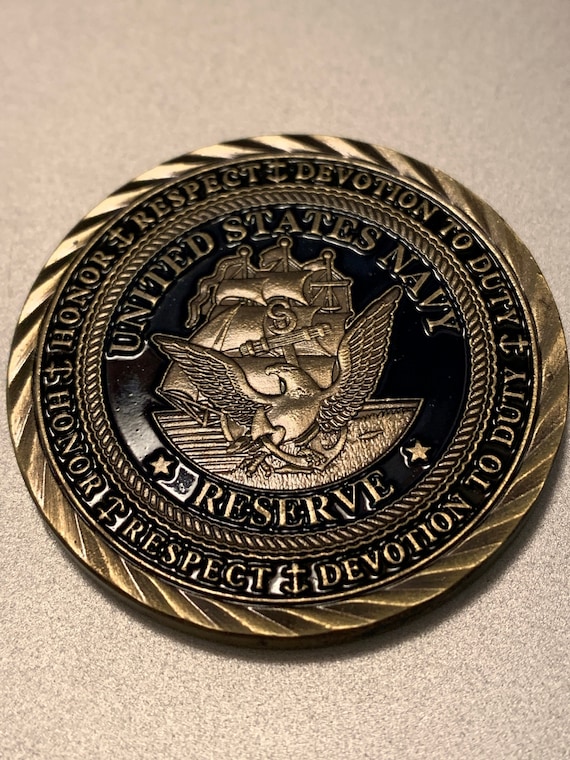 US Navy Reserve Challenge Coin Great Gift for a Navy | Etsy