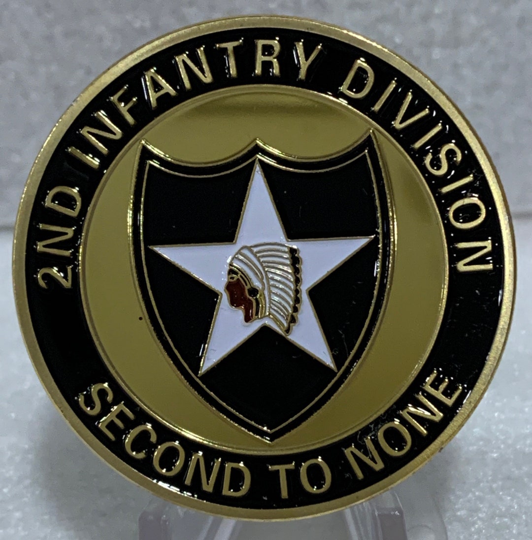 Rare US Army Second Infantry Division. Second to None Challenge Coin ...