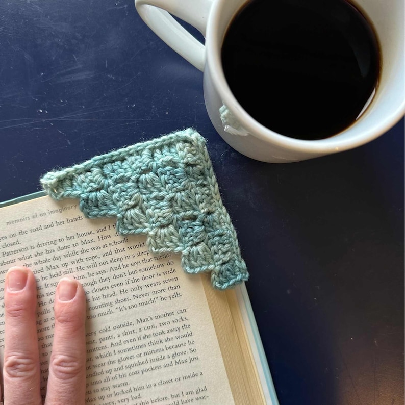 C2C Corner Bookmark Crochet Pattern Easy Project for Book - Etsy