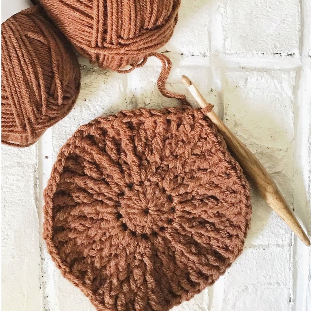 Cozy Alpine Pouf Crochet Pattern Floor Pillow Ottoman Poof | Etsy