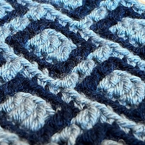 Mosaic Plant Pot Cover Crochet PATTERN, Overlay Mosaic Chart, Worsted ...