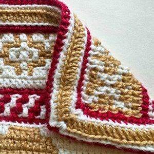 Gingerbread Mosaic Crochet Blanket Pattern: Holiday Throw (PDF Pattern ...