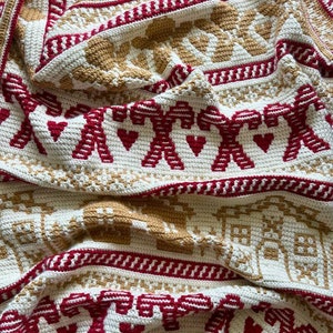 Gingerbread Mosaic Crochet Blanket Pattern: Holiday Throw (PDF Pattern ...