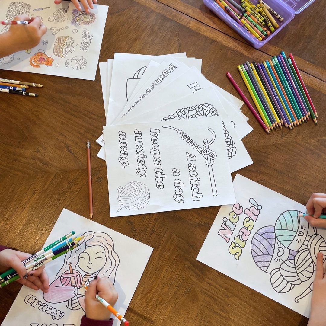 Crochet Coloring Book Digital Instant Download Printable - Etsy