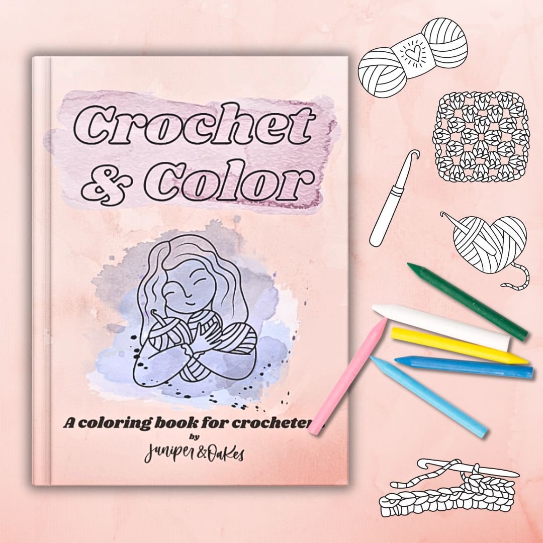 Crochet Coloring Book Digital Instant Download Printable - Etsy