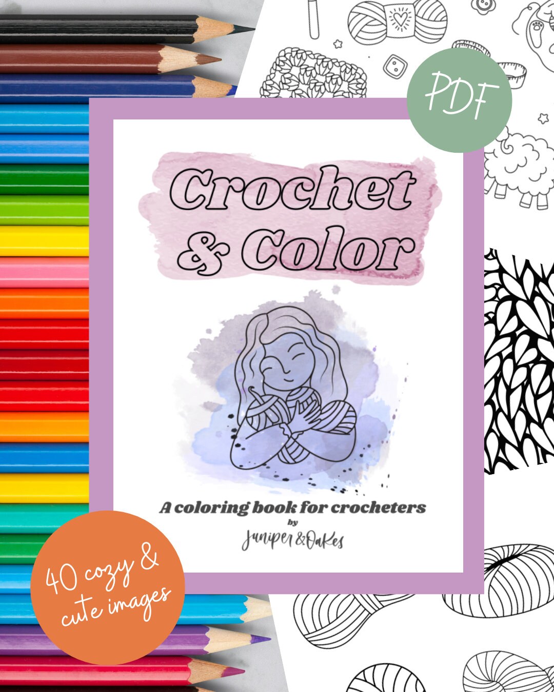 Crochet Coloring Book Digital Instant Download Printable - Etsy