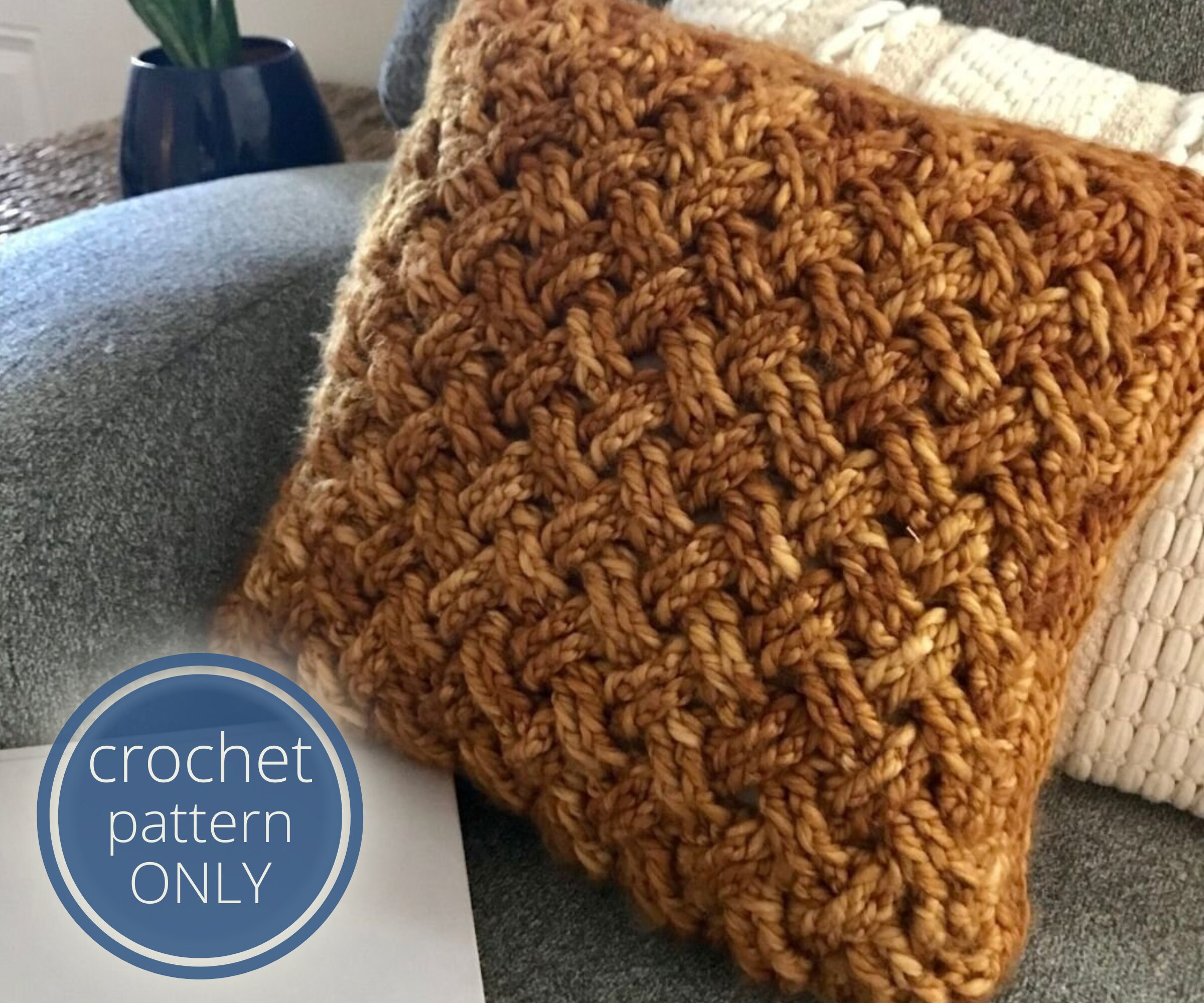 PDF Celtic Weave Pillow Crochet Pattern. Griffin Pillow Using - Etsy