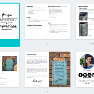 Knit / Crochet Pattern Template for Canva - Etsy