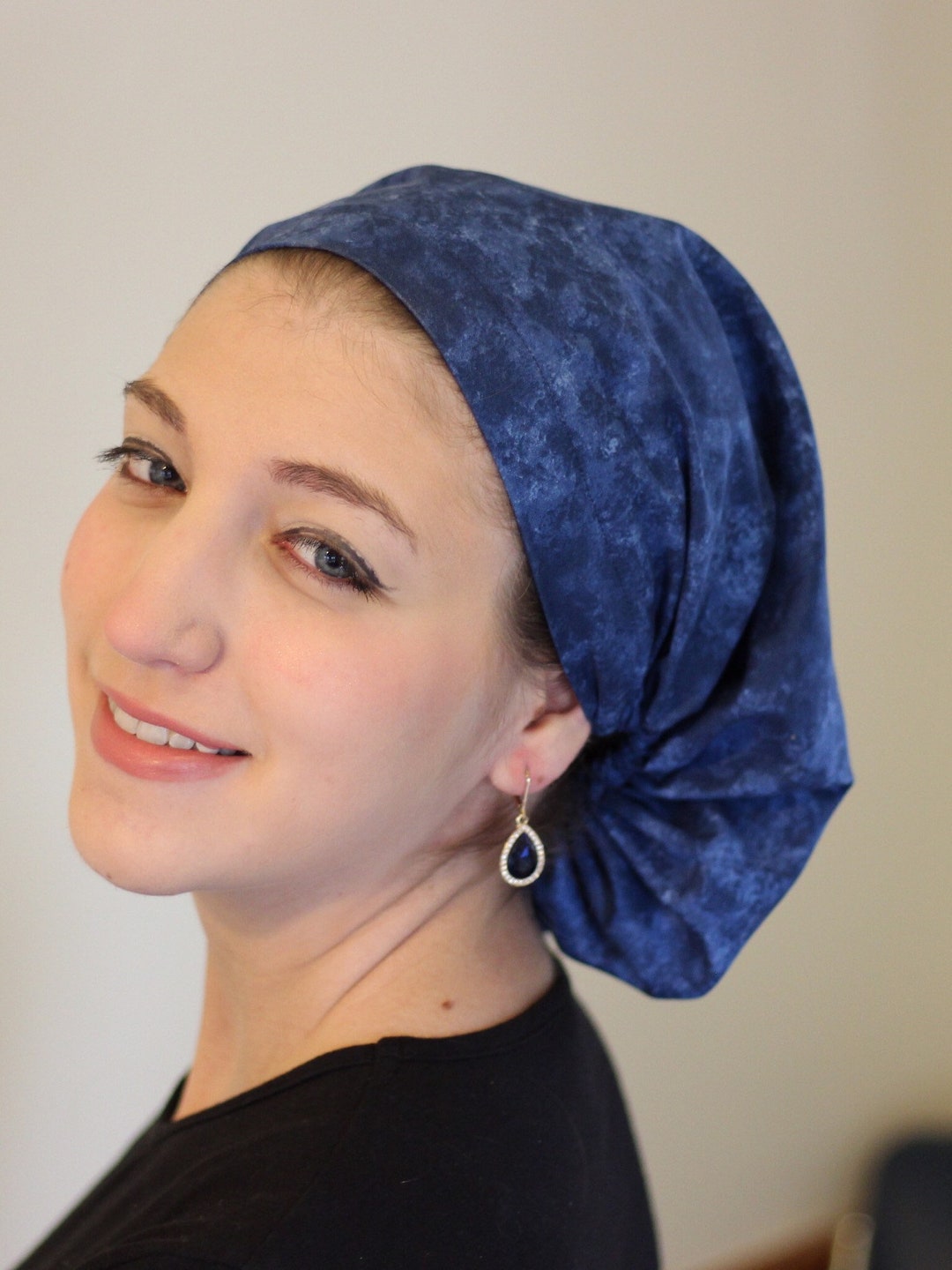 Deep Blue Sea With Navy Lace Trim - Etsy