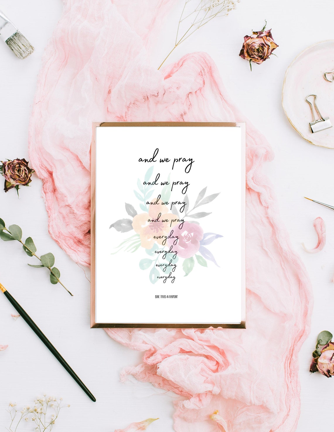 Pray Everyday Printable Crossroads Printable Bone - Etsy