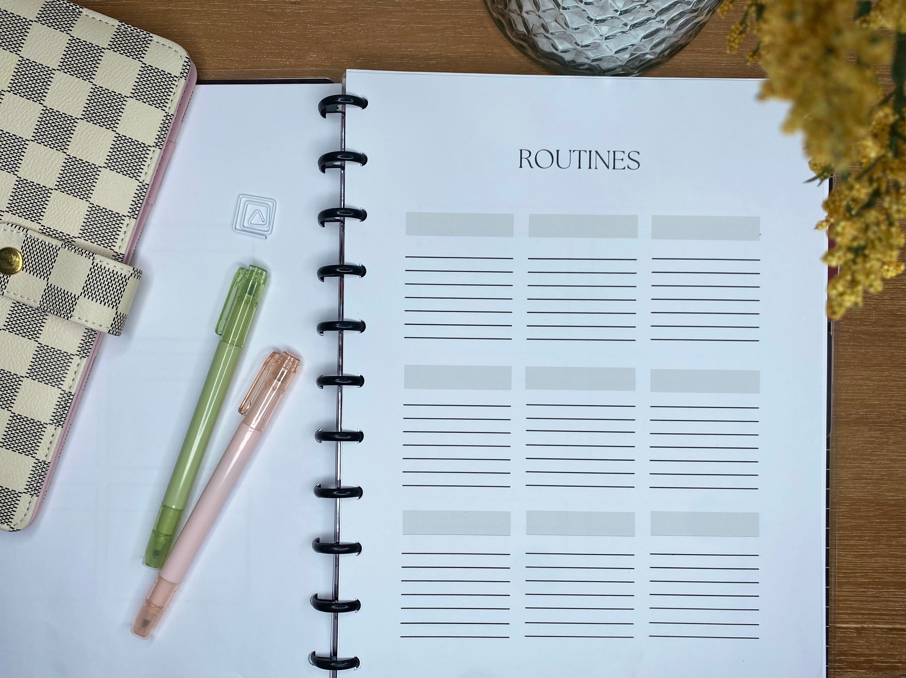 BLANK Daily Routines Organizer - Etsy