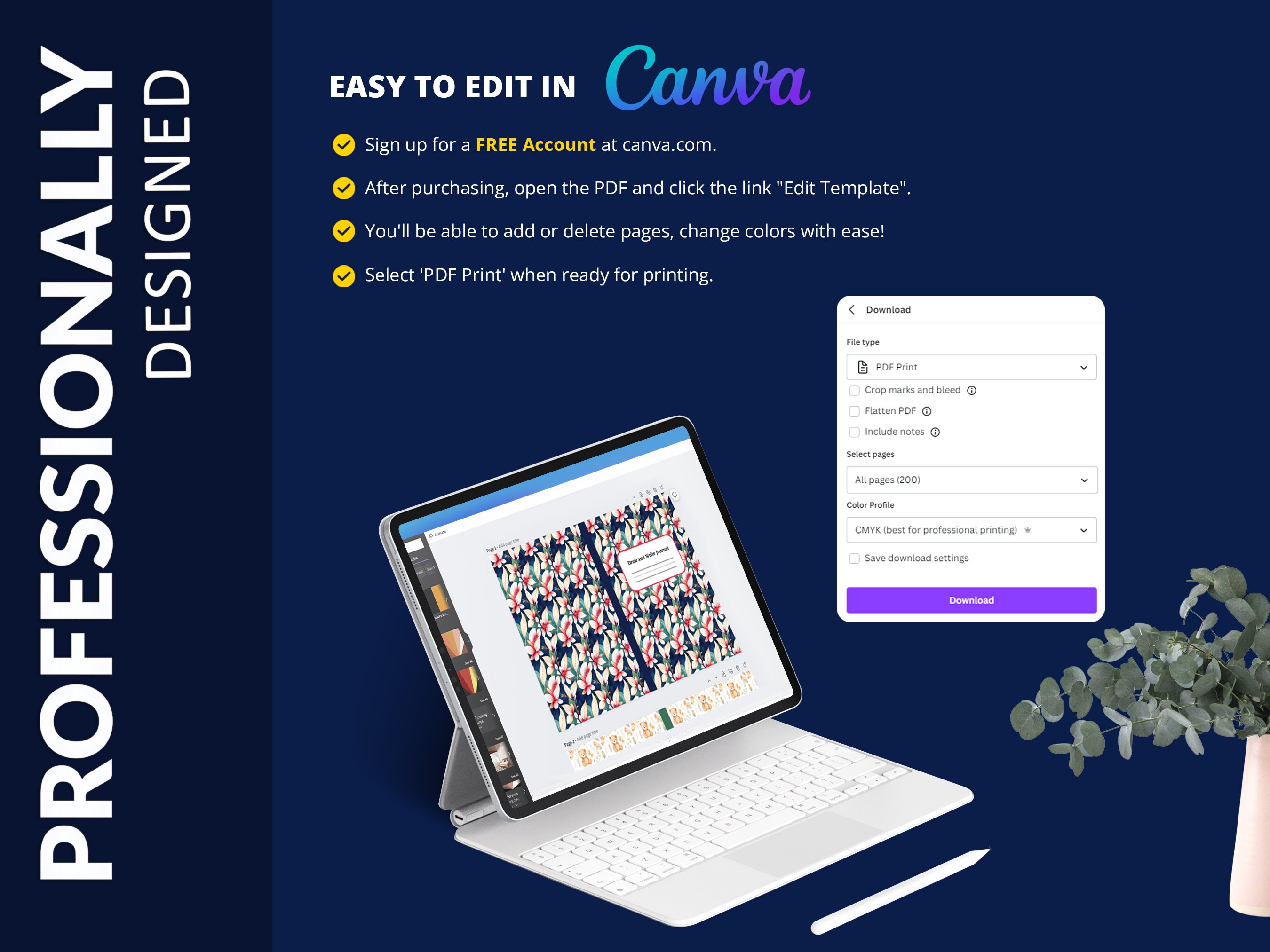 Draw and Write Journal for Kids | Fully Customizable With Canva FREE ...