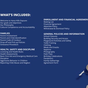 Daycare Parent Handbook | Printable Policies and Procedures | Fully ...