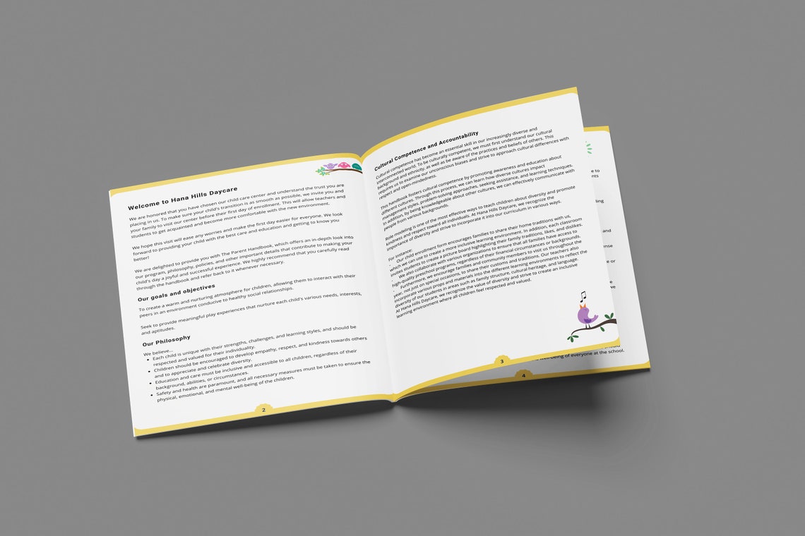 Daycare Parent Handbook | Printable Policies and Procedures | Fully ...