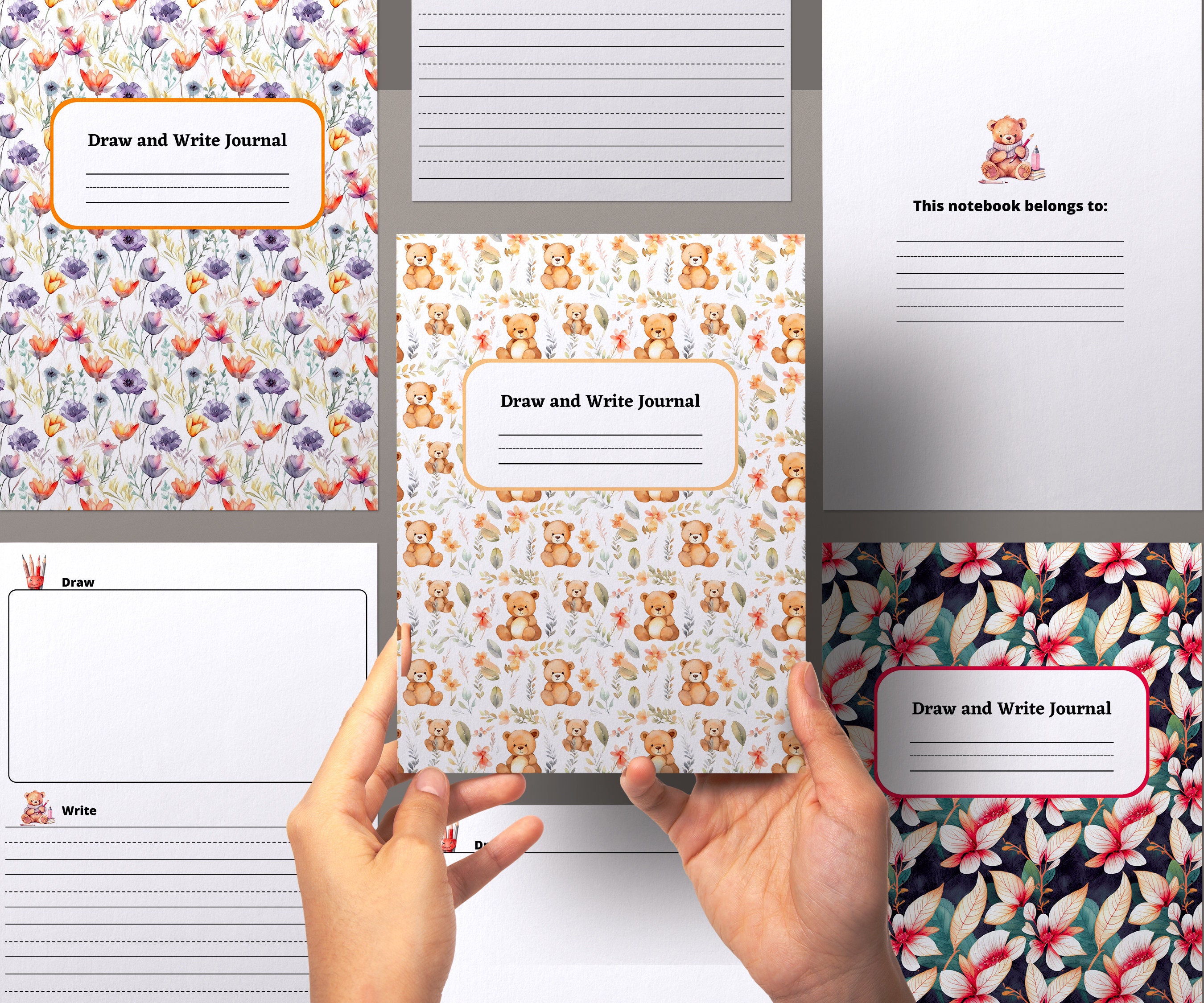 Draw and Write Journal for Kids | Fully Customizable With Canva FREE ...