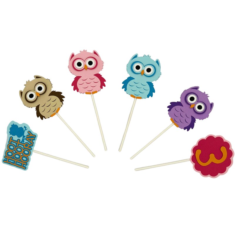 Owl Cupcake Toppers - Etsy