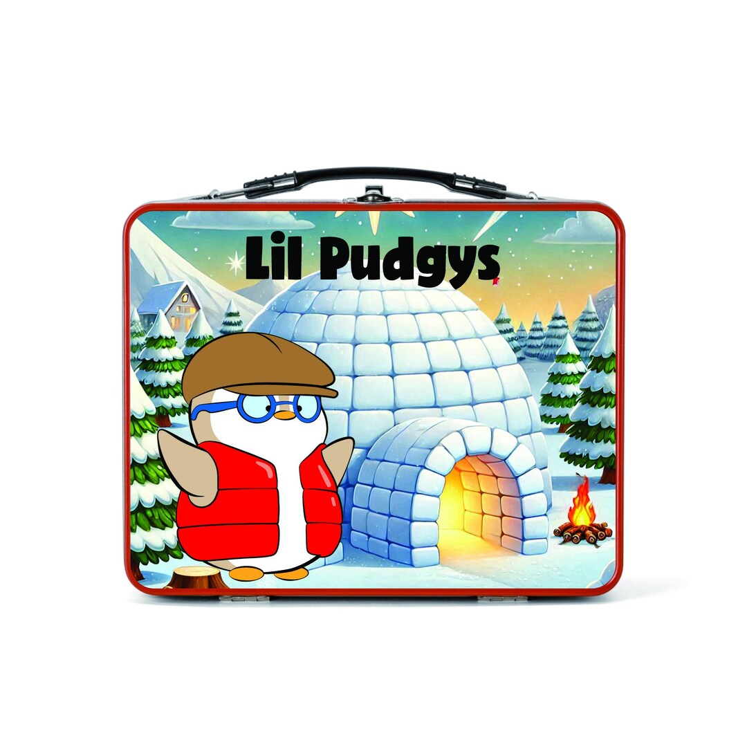 Personalized Pudgy Penguin Lunch Box, Custom Digital Collectible Lil ...