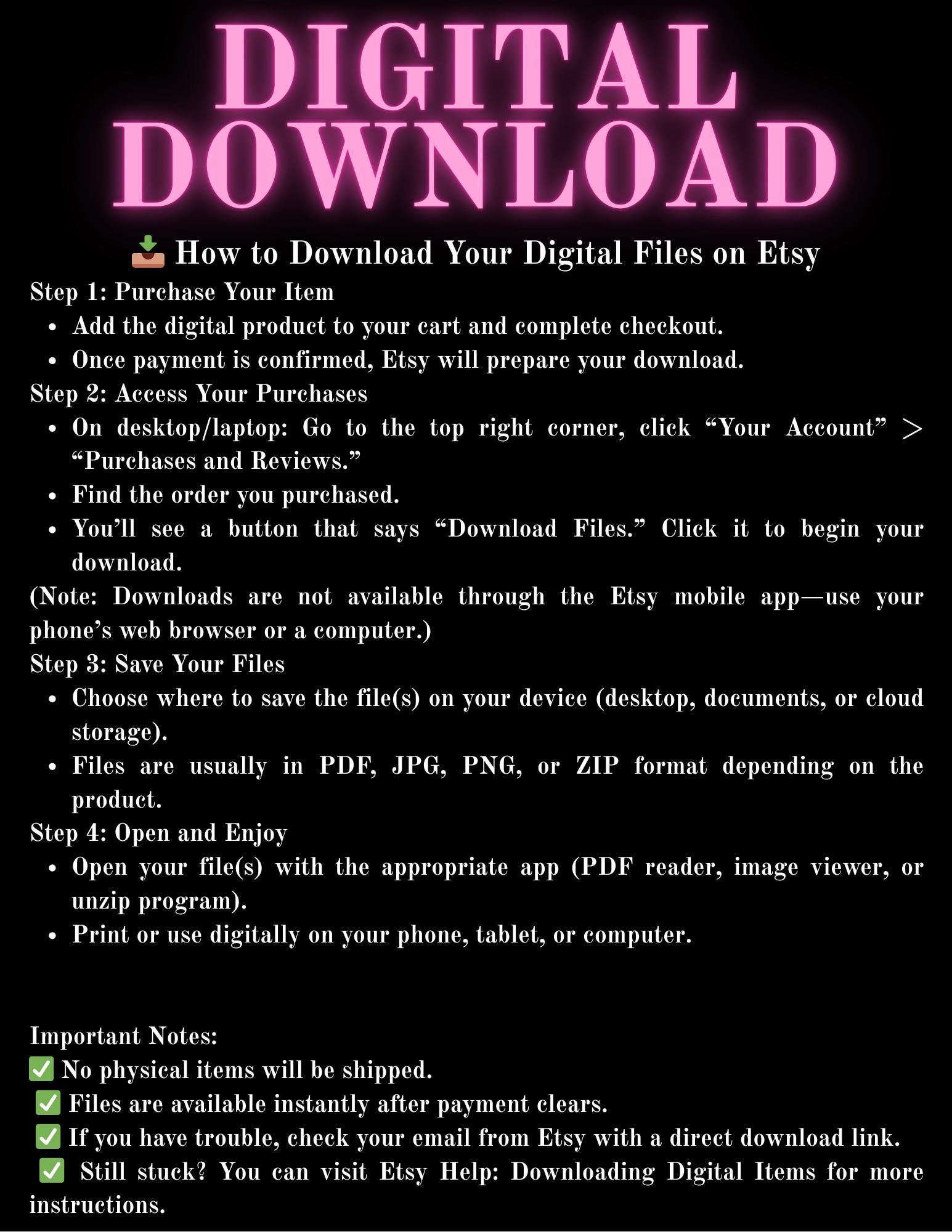 UVDTF Application Instructions Png Digital Files Printable File - Etsy