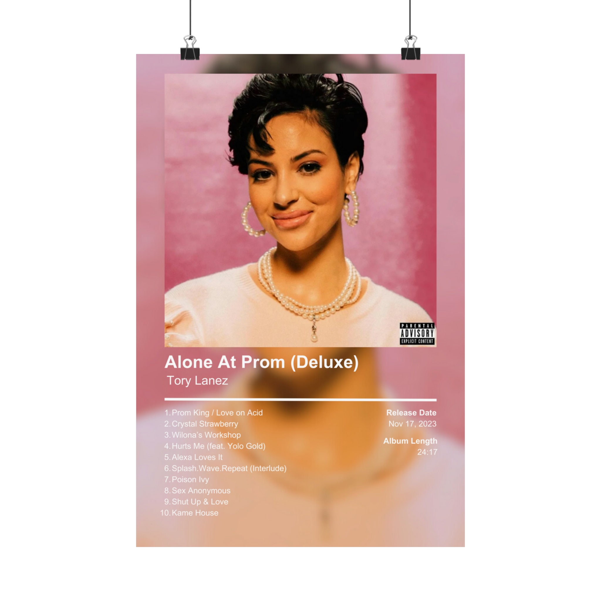 Alone at Prom Deluxe Album Cover Poster - Etsy