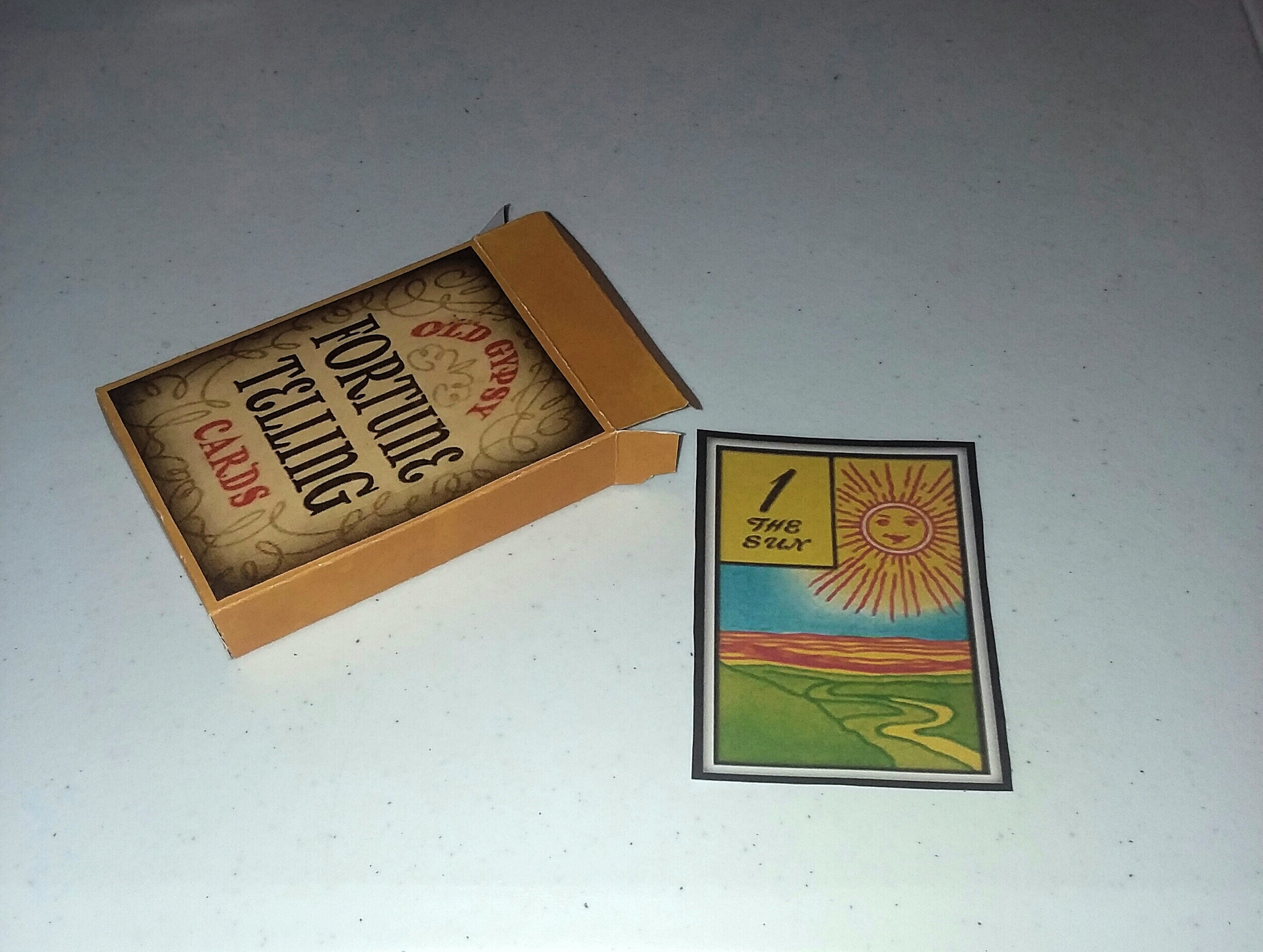 DIY Old Gypsy Fortune Telling Card Deck guide & Box Template Included ...