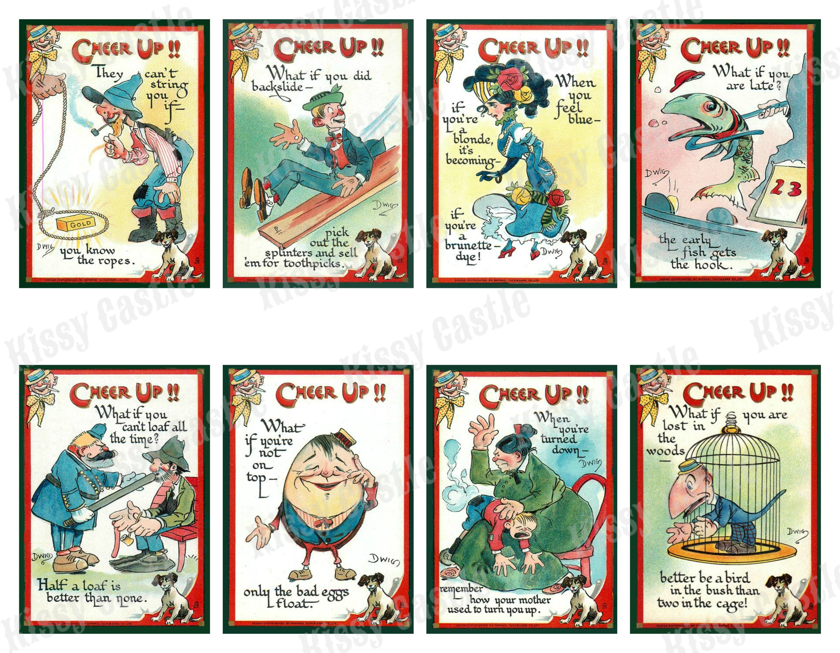 Witty & Wise: Digital Printable Collage Sheet Instant Download ATC ...