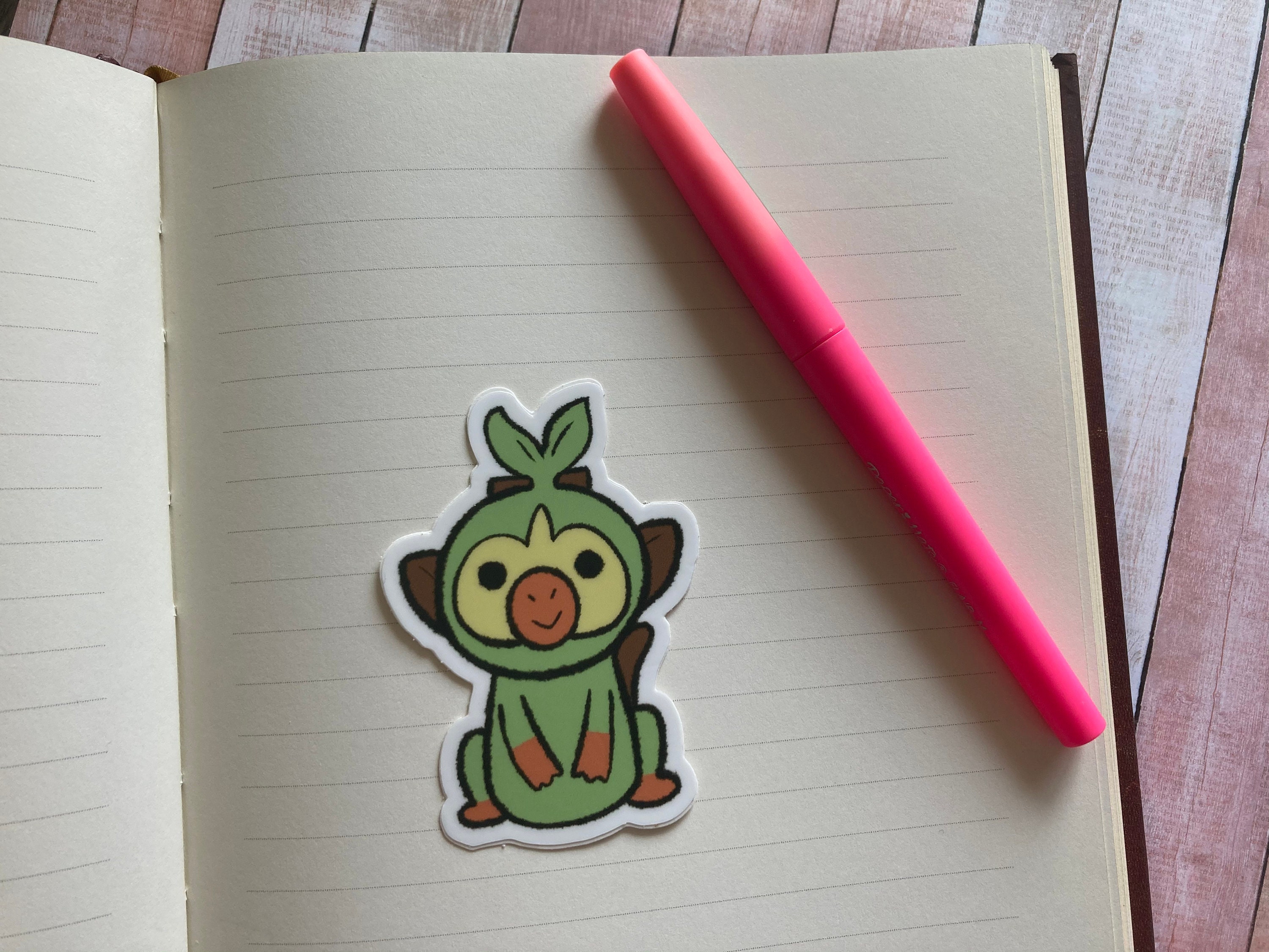 Pokémon Grookey Die-cut Vinyl Sticker - Etsy
