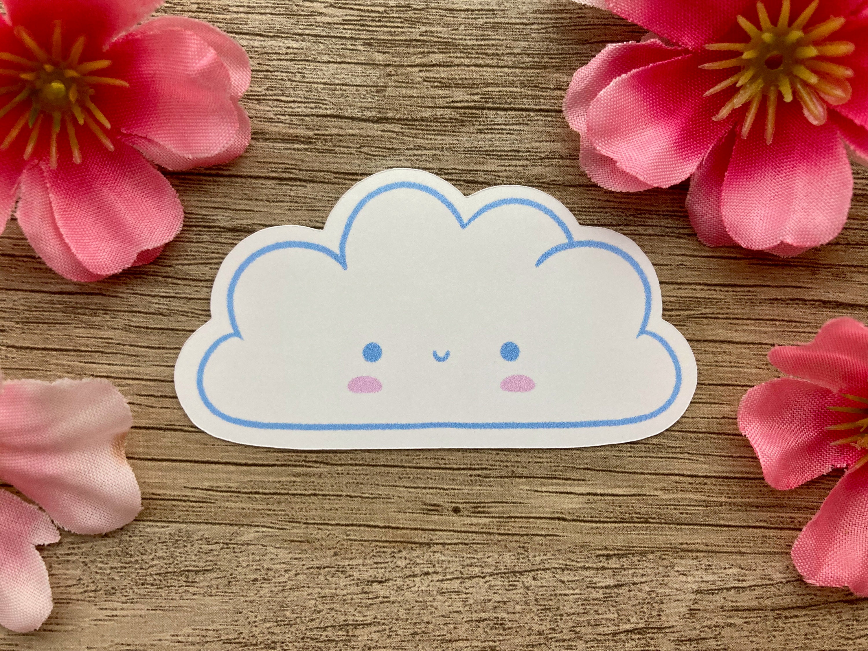 Cute Chibi Cloud Weather Sticker - Etsy UK