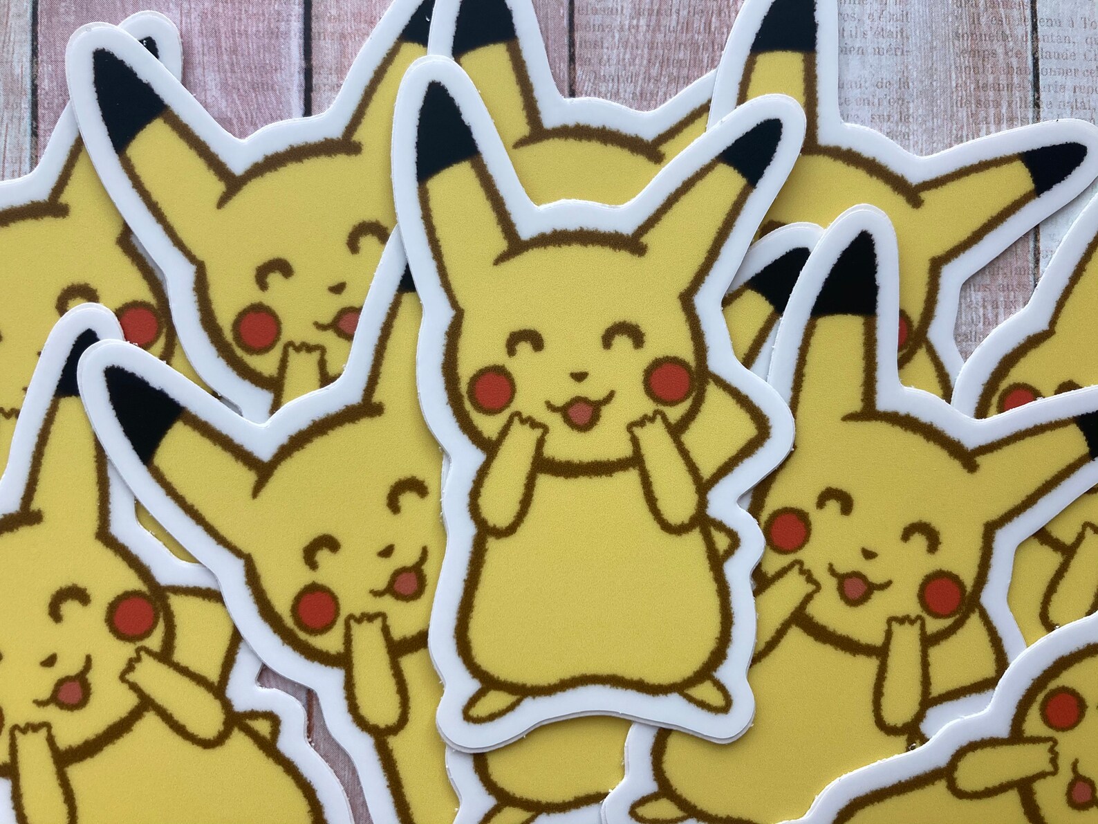 Pokémon Pikachu Vinyl Die-cut Sticker - Etsy
